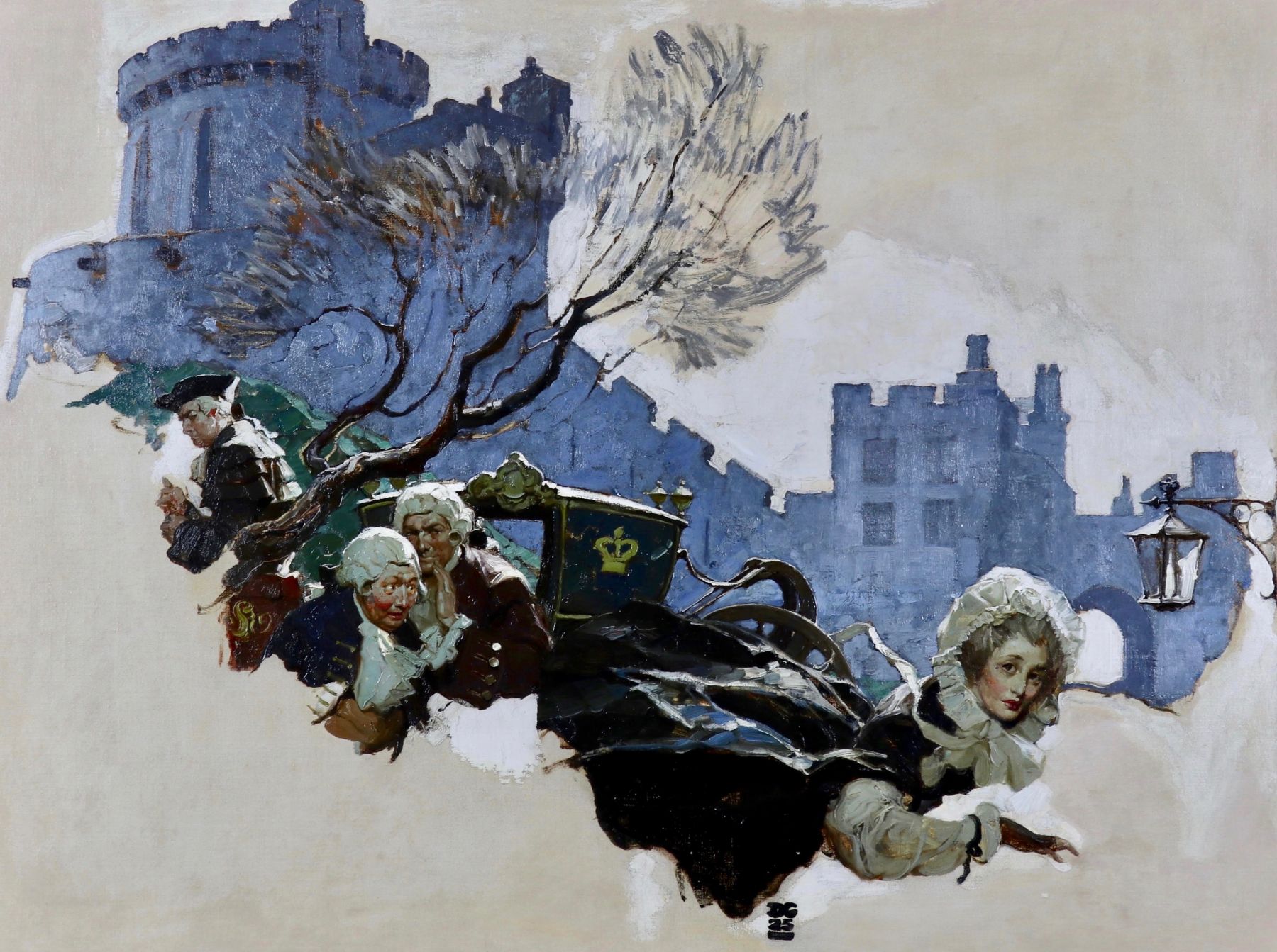 Dean Cornwell - Two Different Canvases, Cosmopolitan Story Illustration ...