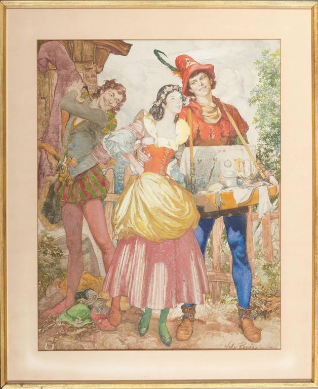 Willy Pogany - American Weekly Cover Illustration For Sale at 1stDibs