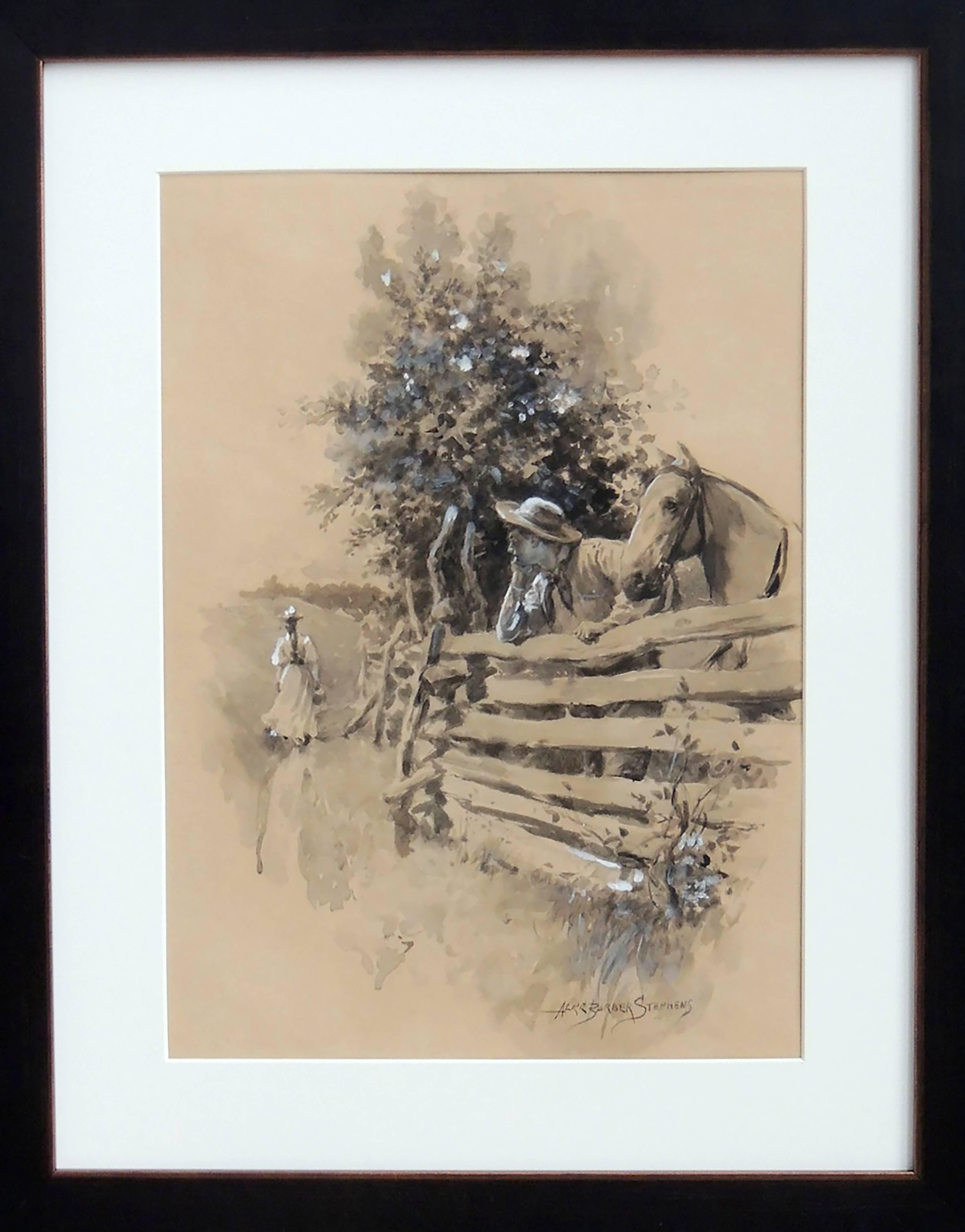 Alice Barber Stephens - Country Scene at 1stDibs