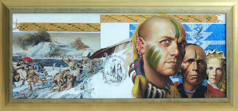 Louis S. Glanzman - Indian Battle For Sale at 1stDibs
