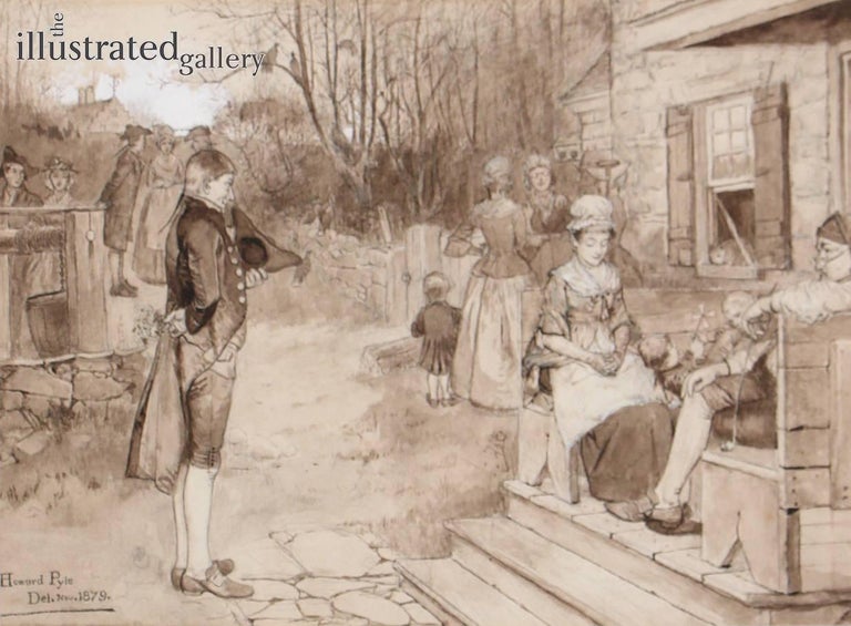 Howard Pyle - Sunday In Old Catskill, Harper's New Monthly Magazine ...