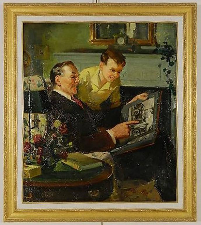 George L. Rapp - In the Den For Sale at 1stDibs