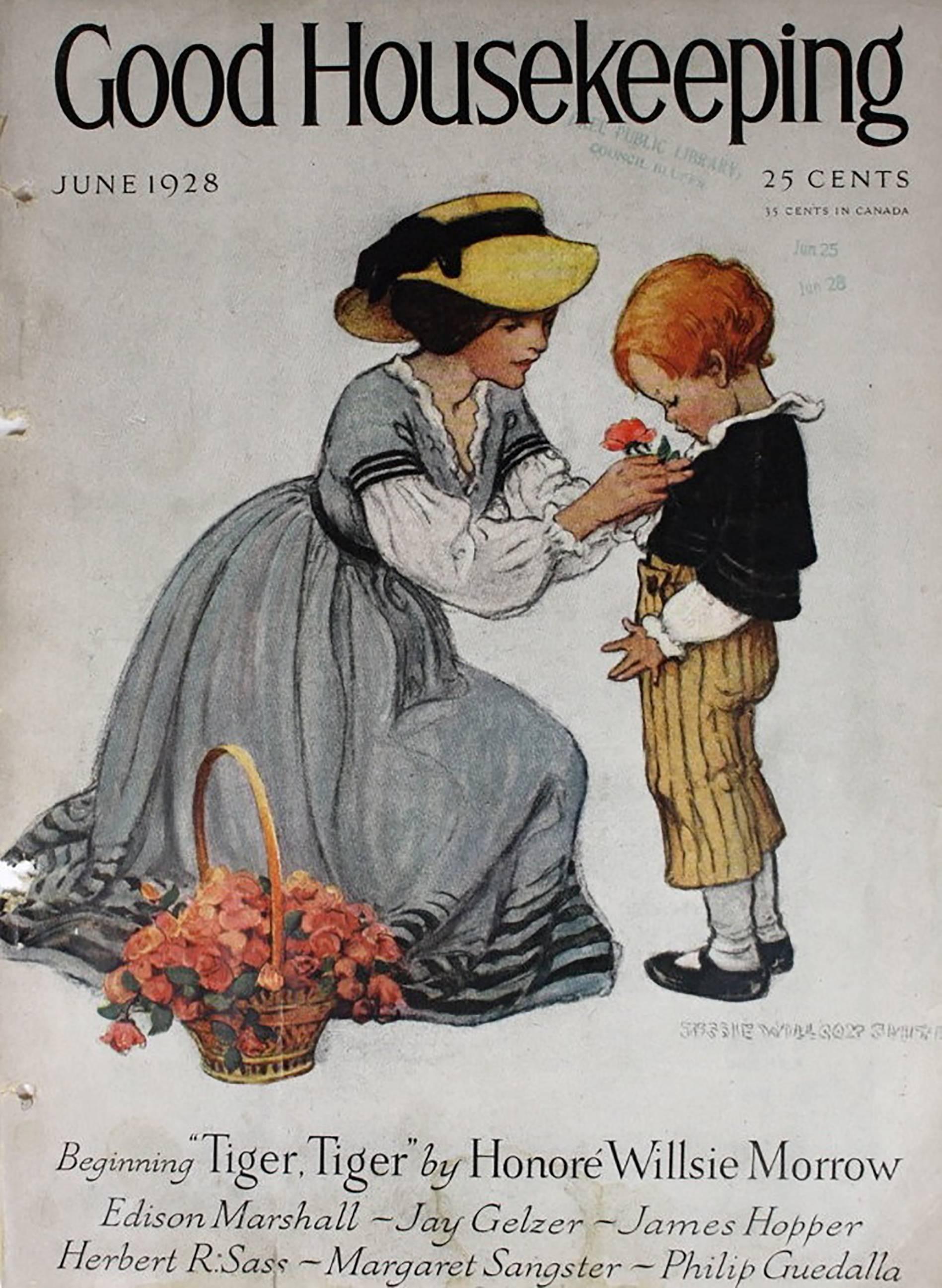 Jessie Willcox Smith - June 1928 Good Housekeeping Magazine Cover at ...