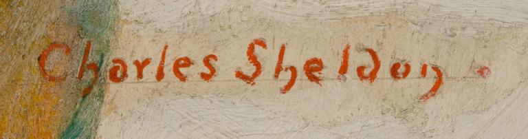 Charles Sheldon - Lady with Puppet For Sale at 1stDibs | lady with puppet