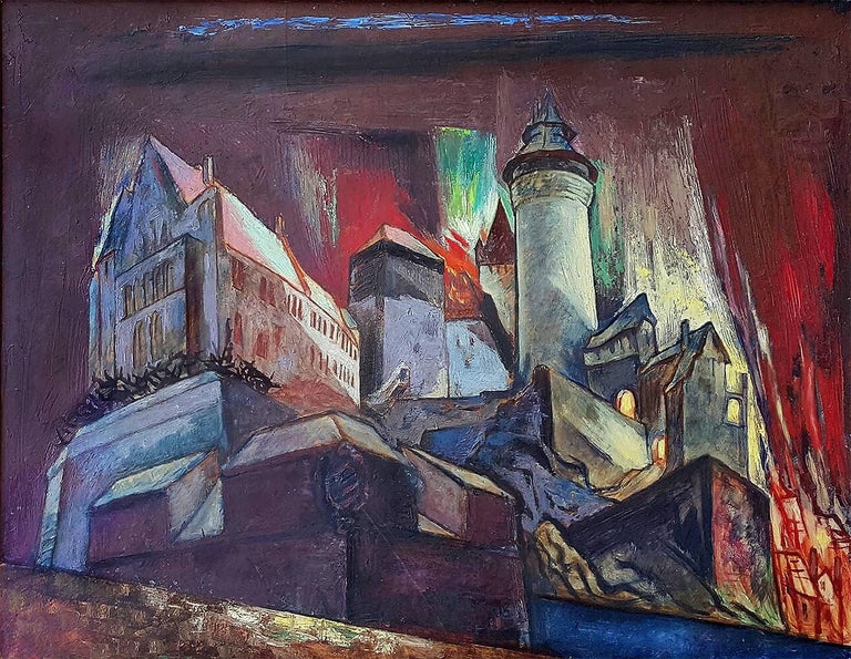 Stefan Hirsch - The Burning Castle For Sale at 1stDibs | hirsch castle