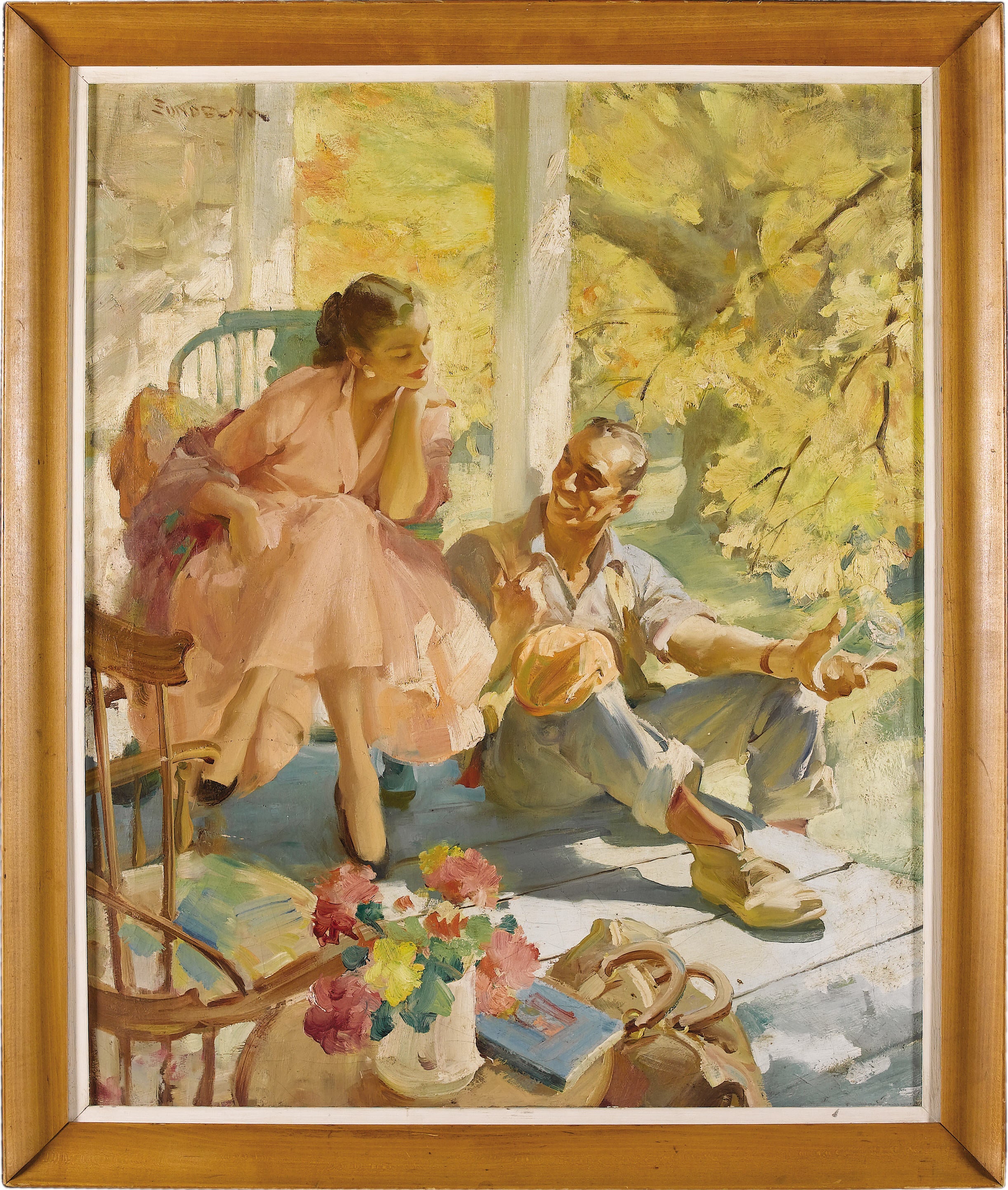Haddon Hubbard Sundblom - Moonlight and Roses For Sale at 1stDibs