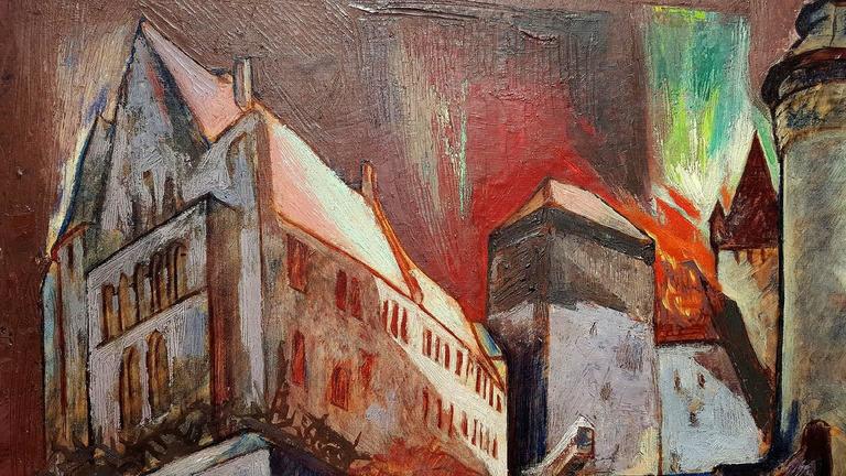 Stefan Hirsch - The Burning Castle For Sale at 1stDibs | hirsch castle