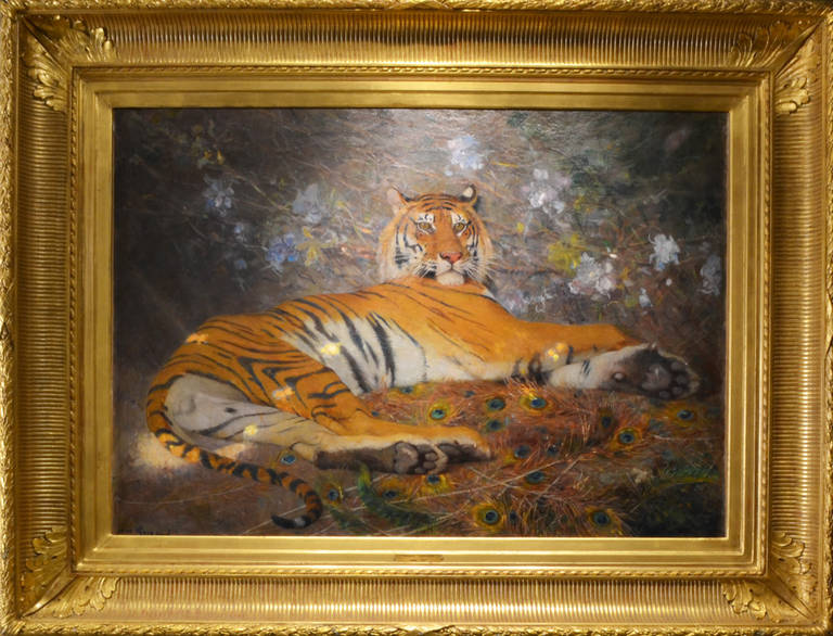 Gustave Surand - Tigre de l'Annam For Sale at 1stDibs