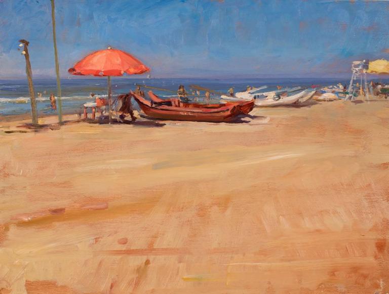 Angel Ramiro Sanchez - Lifeguard, Pietrasanta, Painting For Sale at 1stdibs