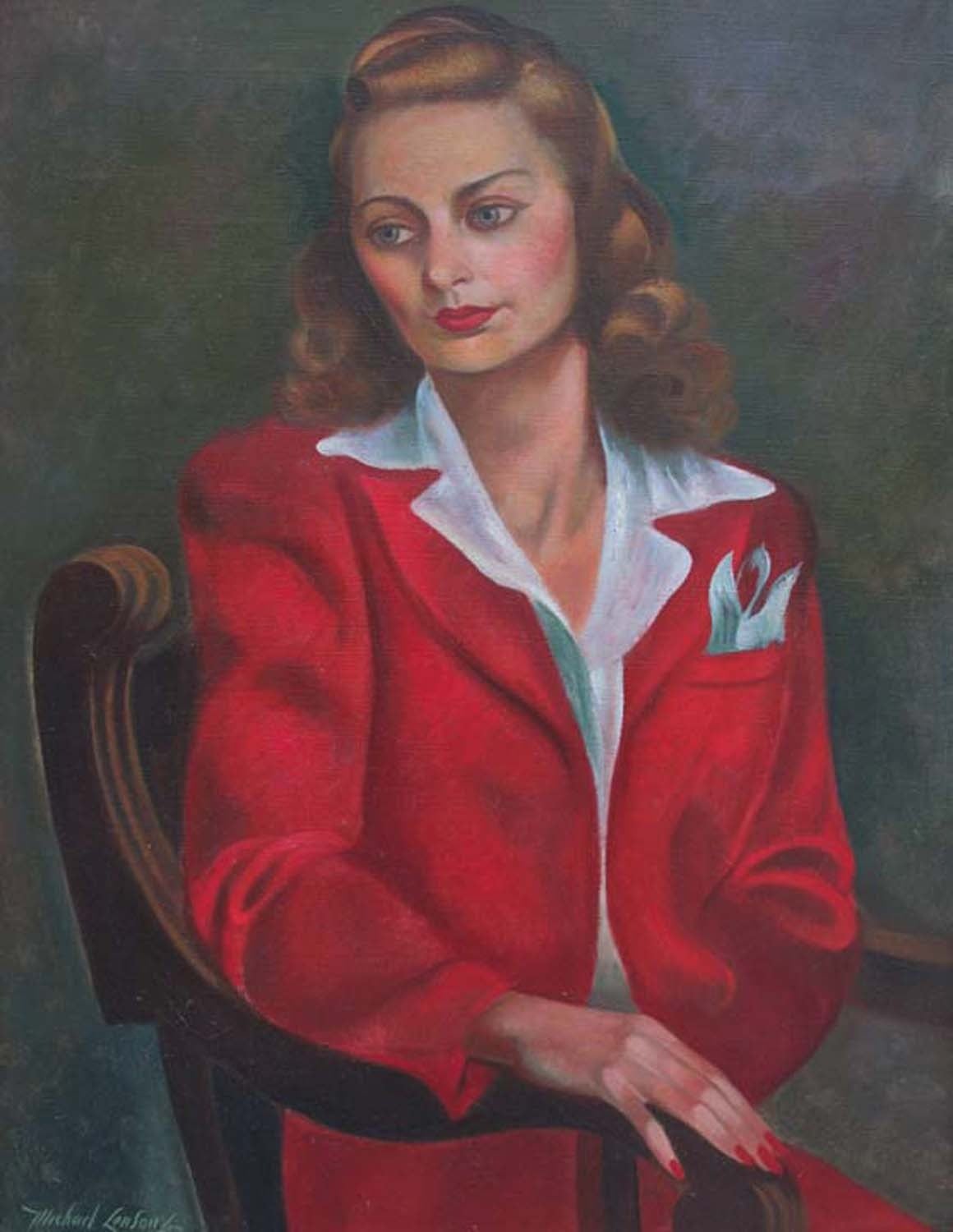 Michael Lenson - Portrait of a Woman at 1stDibs