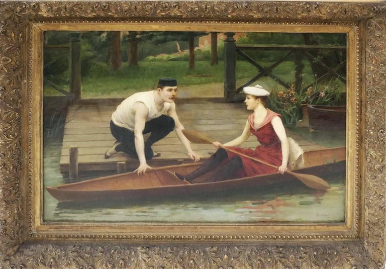 Jules Scalbert - On the Thames at 1stDibs | jules scalbert paintings