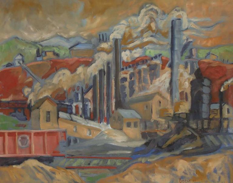 George Biddle - Industrial Scene at 1stDibs