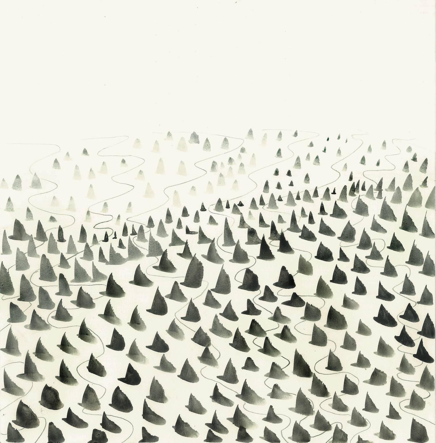 Nancy Diamond - Untitled Original Abstract Watercolor by Nancy Diamond ...