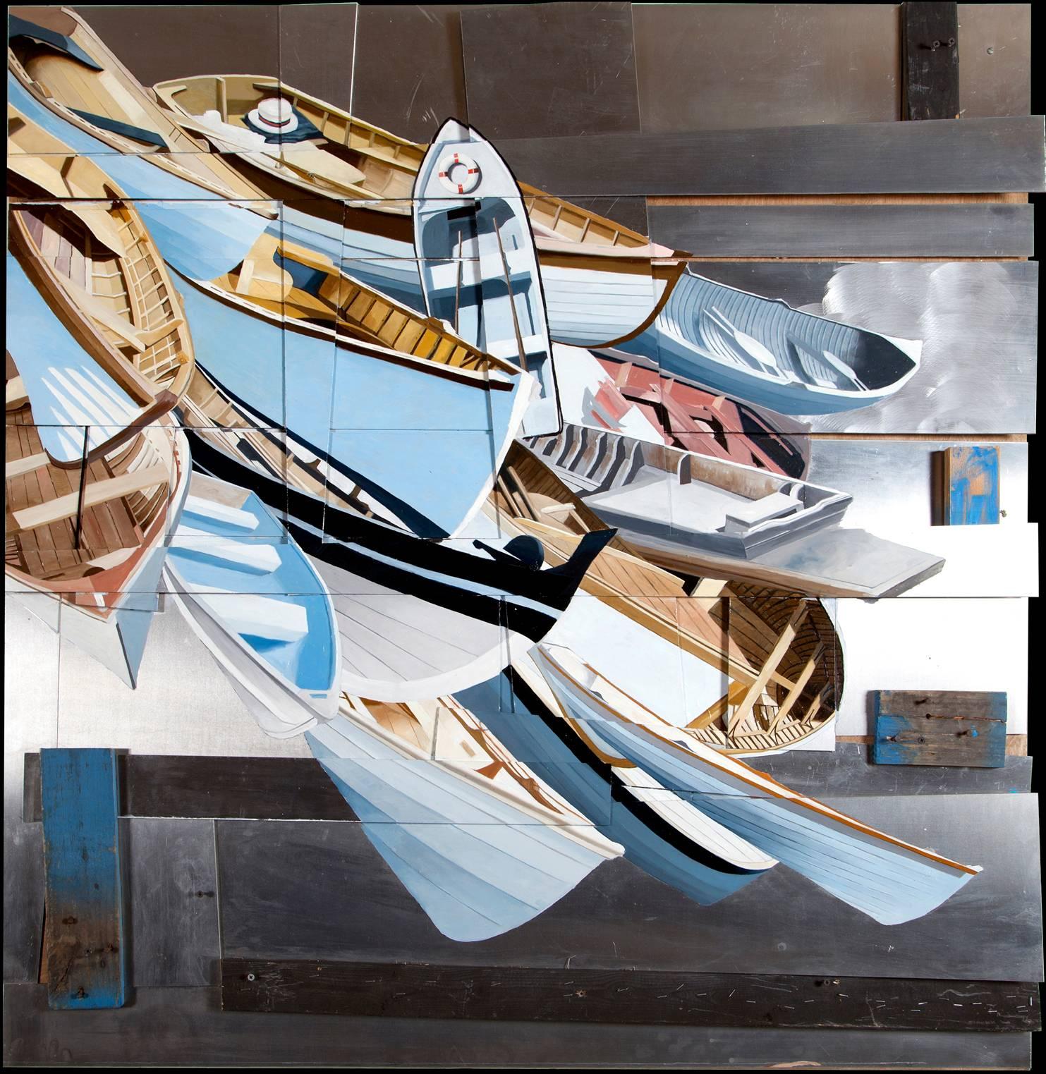 Mike Sagato - "Of Mice and Men", Mike Sagato, Oil Painting on Aluminum ...