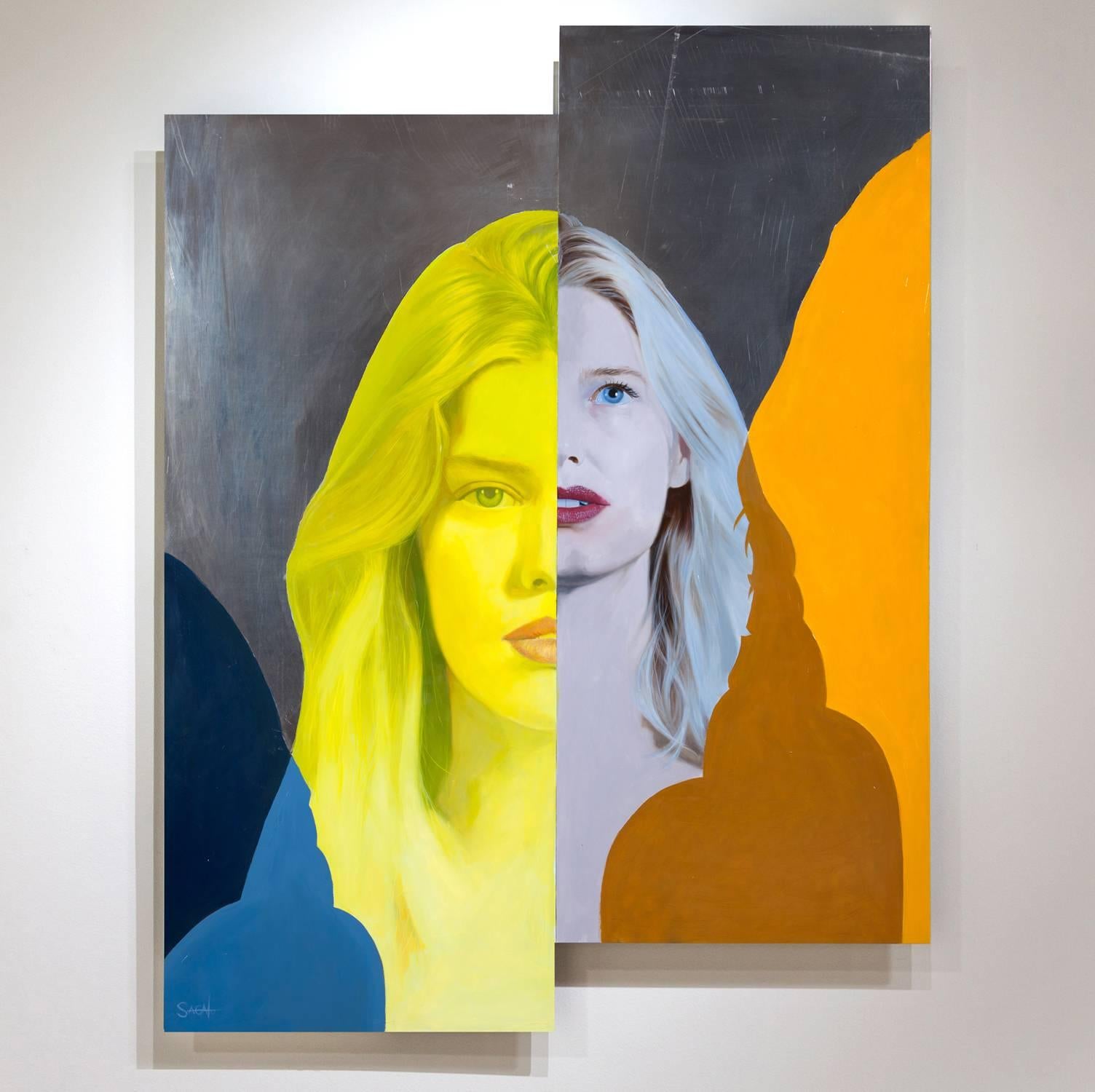 Mike Sagato - "Of Mice and Men", Mike Sagato, Oil Painting on Aluminum ...