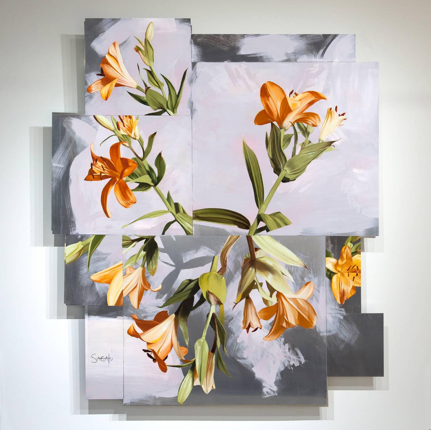 Mike Sagato - "Josouka", Mike Sagato, Floral, surreal, Oil Painting on ...
