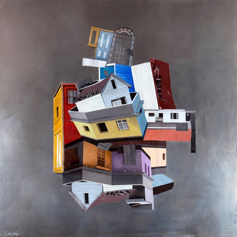 Mike Sagato - "Kenopsia", Mike Sagato, Oil Painting on Aluminum, 2014 ...