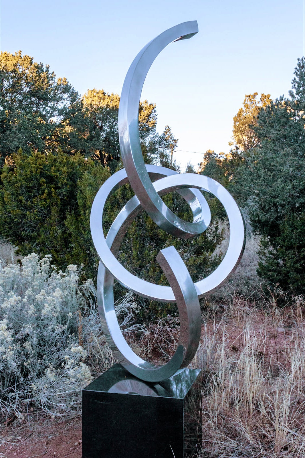 Gino Miles - "Portico" Abstract Sculpture in Stainless Steel Metal by ...