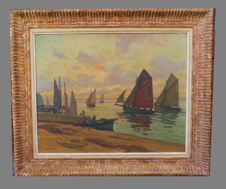 Paul André Jean Eschbach - Seaview in Brittany at 1stDibs