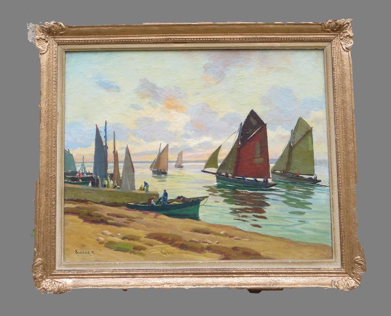 Paul André Jean Eschbach - Seaview in Brittany at 1stDibs