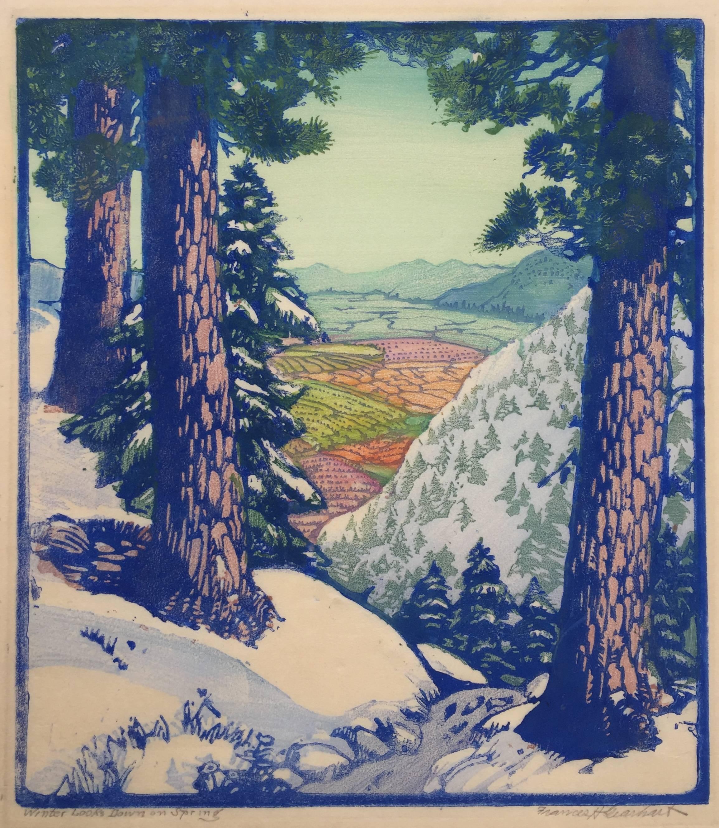 Frances H. Gearhart - WINTER LOOKS DOWN ON SPRING at 1stDibs