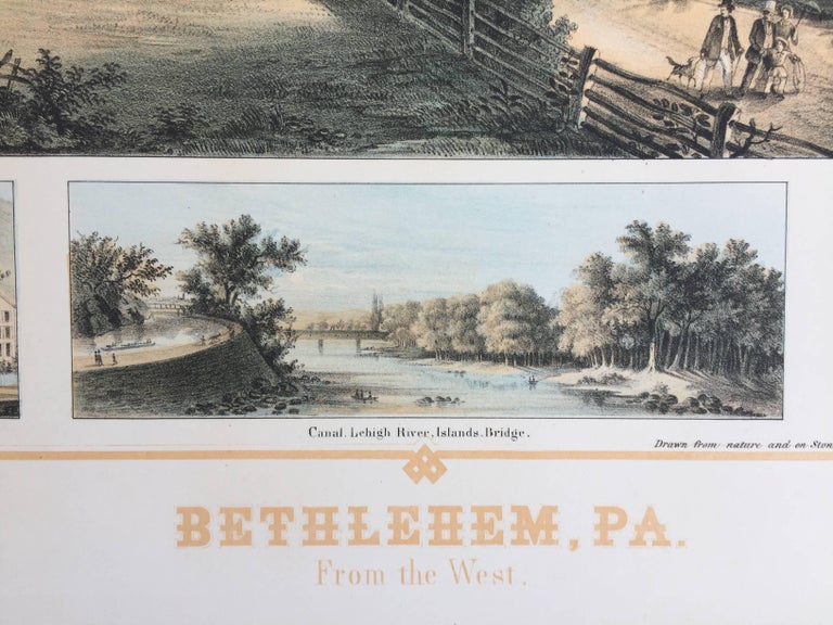 Unknown - Birds-eye view - BETHLEHEM, PA - From the West at 1stDibs