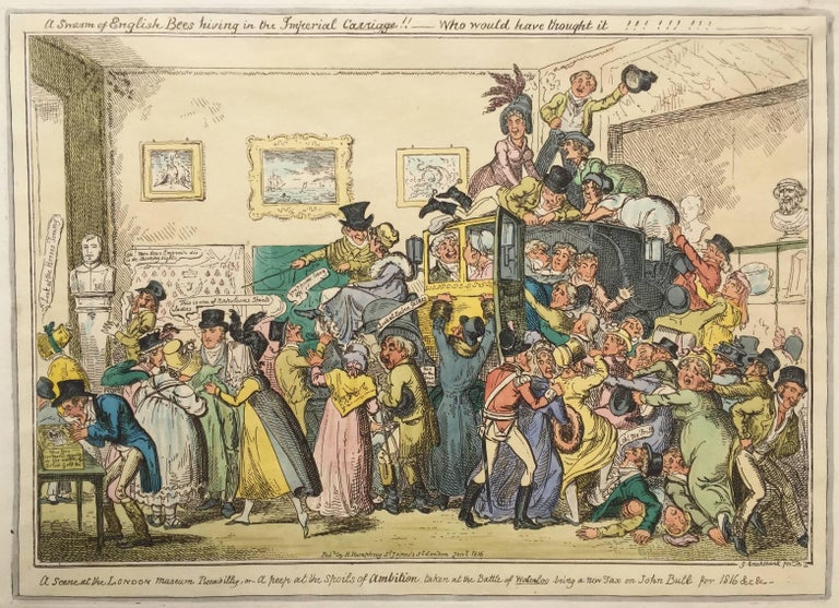 George Cruikshank - The Royal Extinguisher or The King of Brobdingnag ...