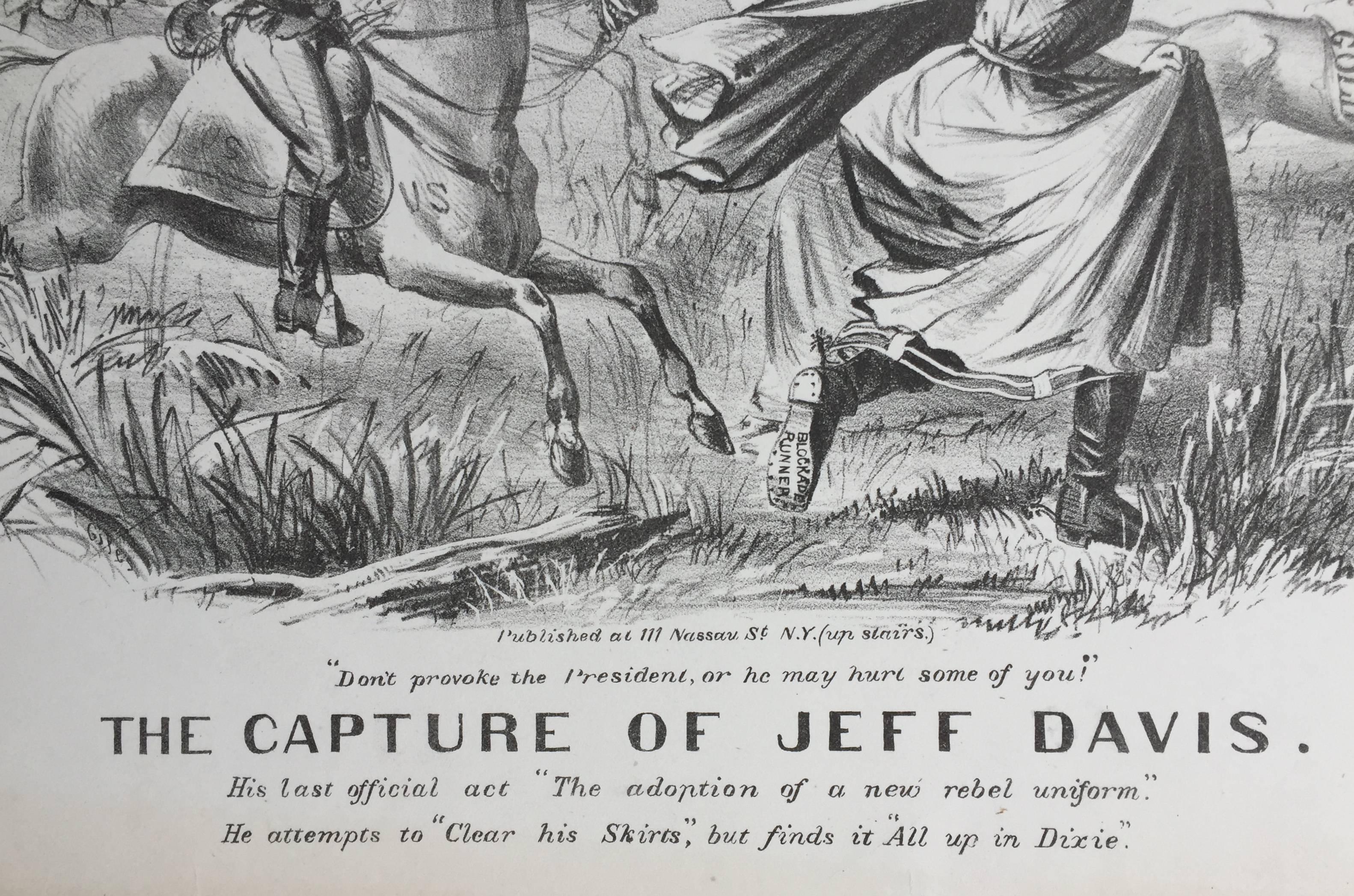 Unknown - CAPTURE OF JEFF DAVIS - (Dressed as a Woman) For Sale at ...