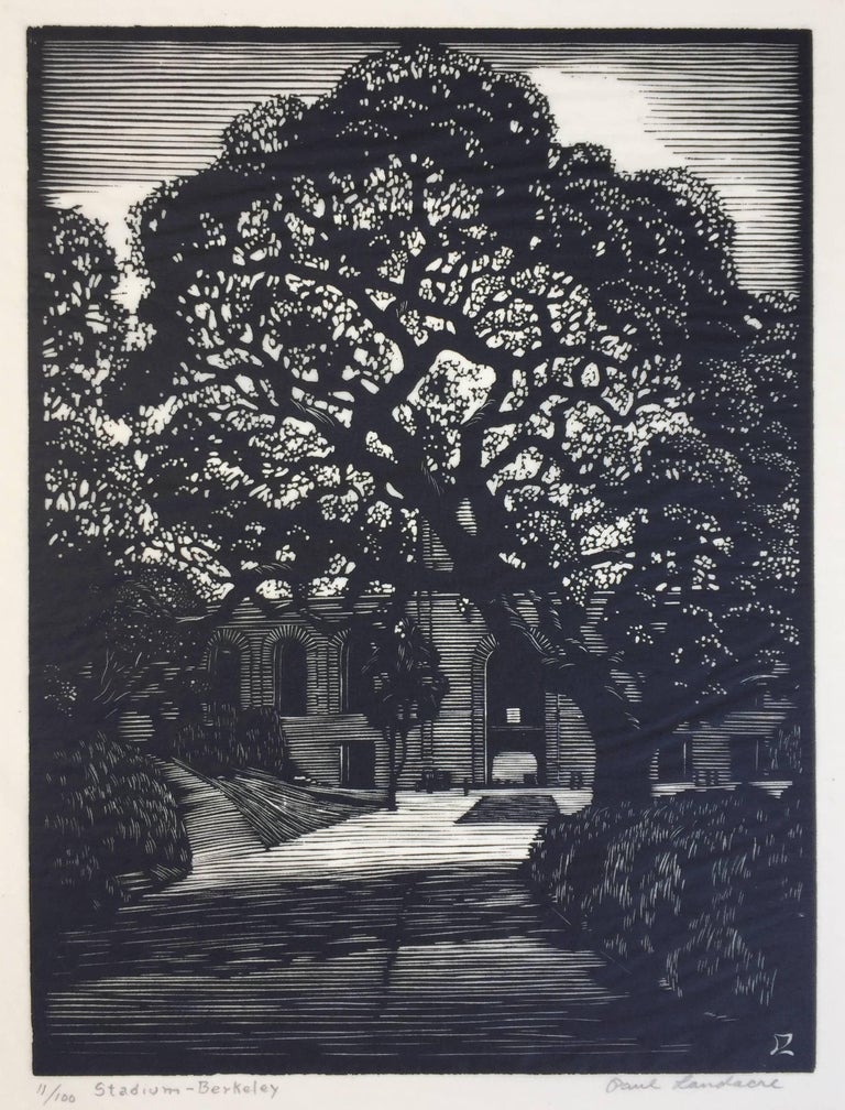 Paul Landacre - BERKELEY STADIUM at 1stDibs | paul landacre prints
