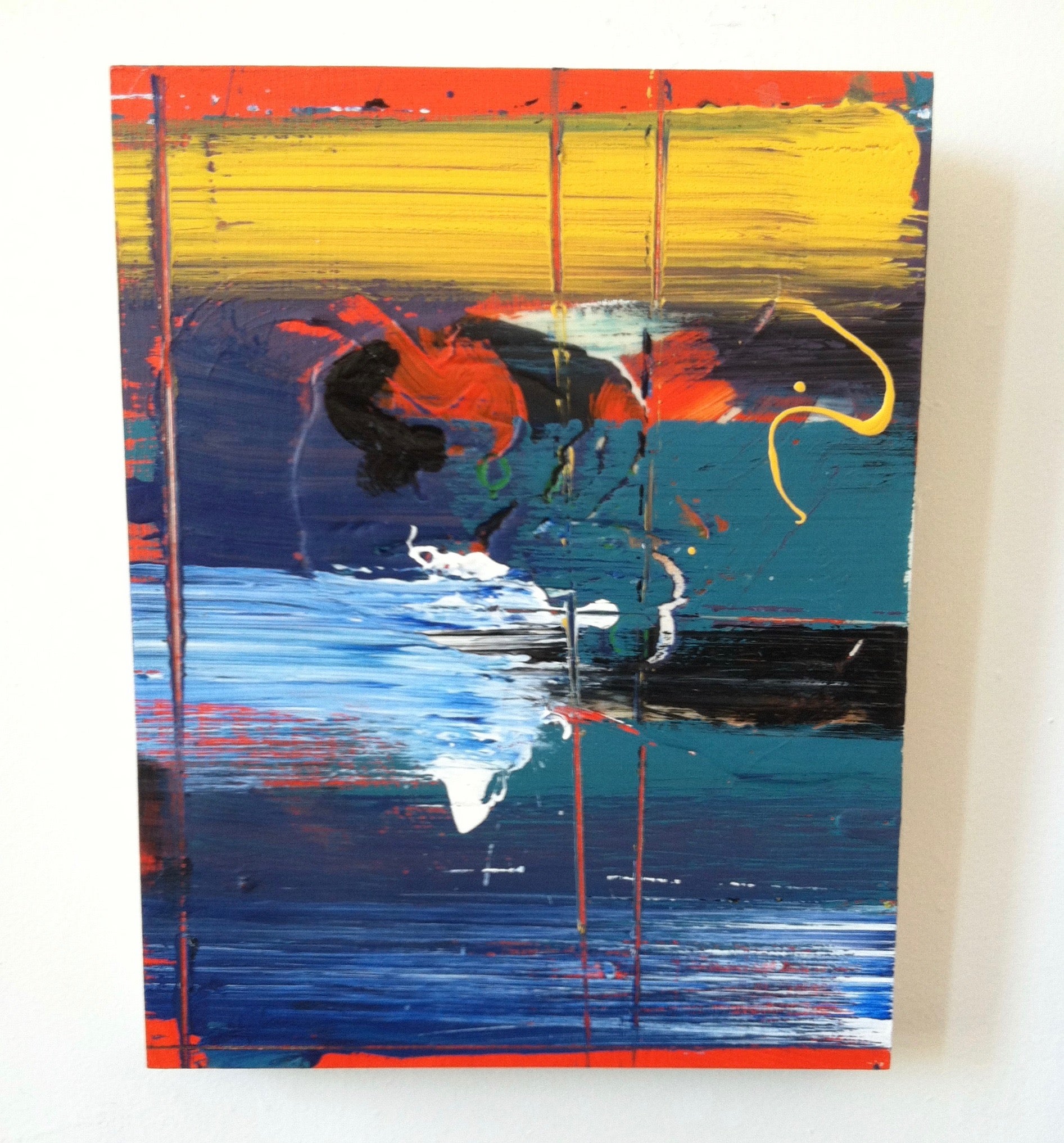 George Simmons - Abstract Acrylic Painting -- Winter Thaw For Sale at ...