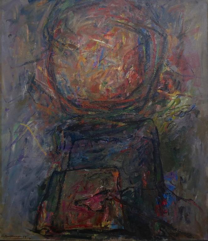 Hans Burkhardt - Abstract expressionist oil painting by Hans Burkhardt ...