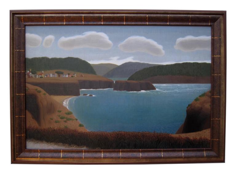 Charles Griffin Farr - Modernist landscape oil painting For Sale at 1stDibs