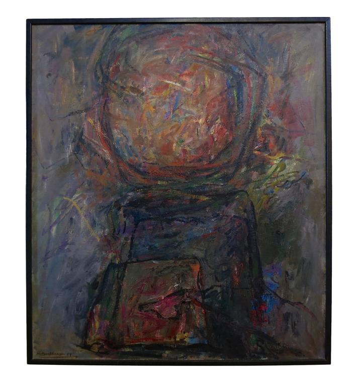 Hans Burkhardt - Abstract expressionist oil painting by Hans Burkhardt ...