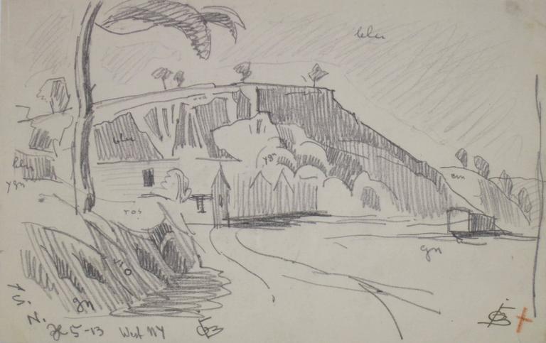 Oscar Florianus Bluemner - American modernist drawing For Sale at 1stDibs