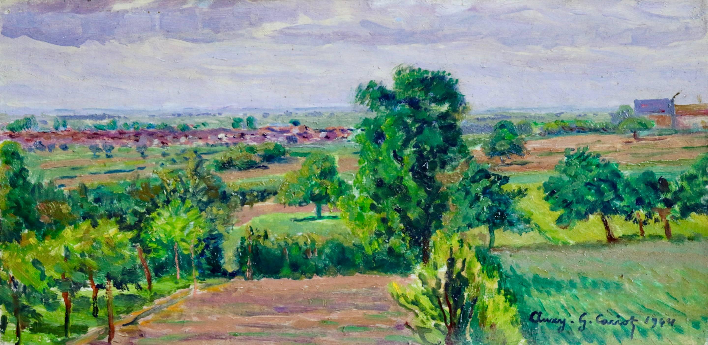 Gustave Camille Gaston Cariot - Across the Fields - Auxy at 1stDibs
