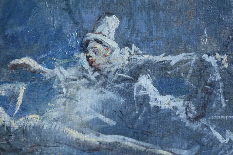 Jean Louis Forain - Pierrot et la Danseuse - 19th Century Oil, Figures ...