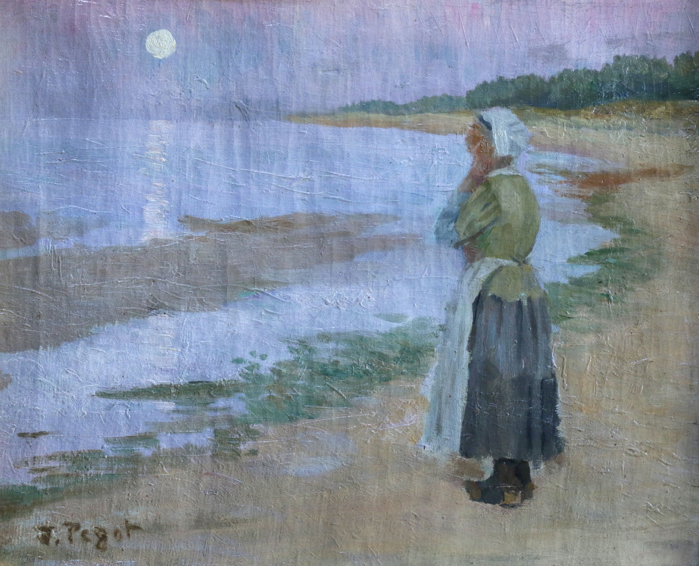 Jean Bertrand Pegot-Ogier - Les Trois Soeurs - Impressionist Oil, Women ...
