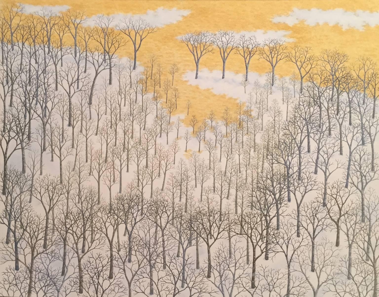 Alan Bray - Alan Bray, Lost Ground, Casein on panel landscape painting ...