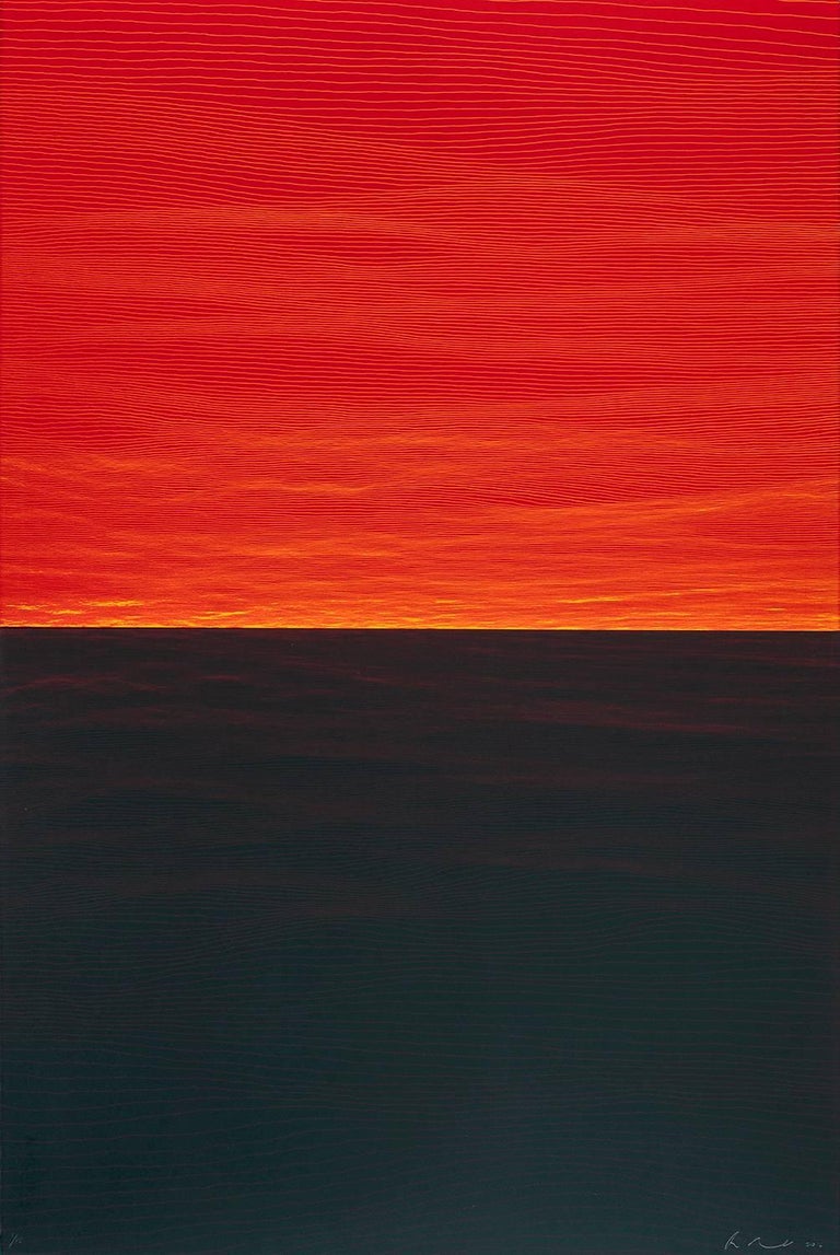 Ann Aspinwall - Spirit of Place VII, red and black contemporary ...