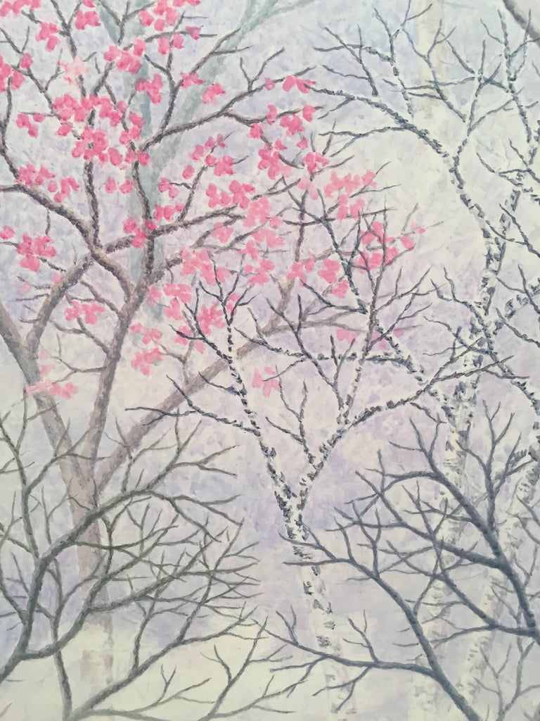 Alan Bray - Alan Bray, Hillside, Casein on panel landscape painting ...