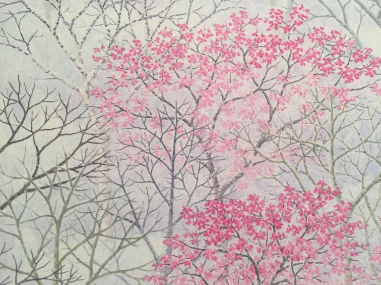 Alan Bray - Alan Bray, Hillside, Casein on panel landscape painting ...