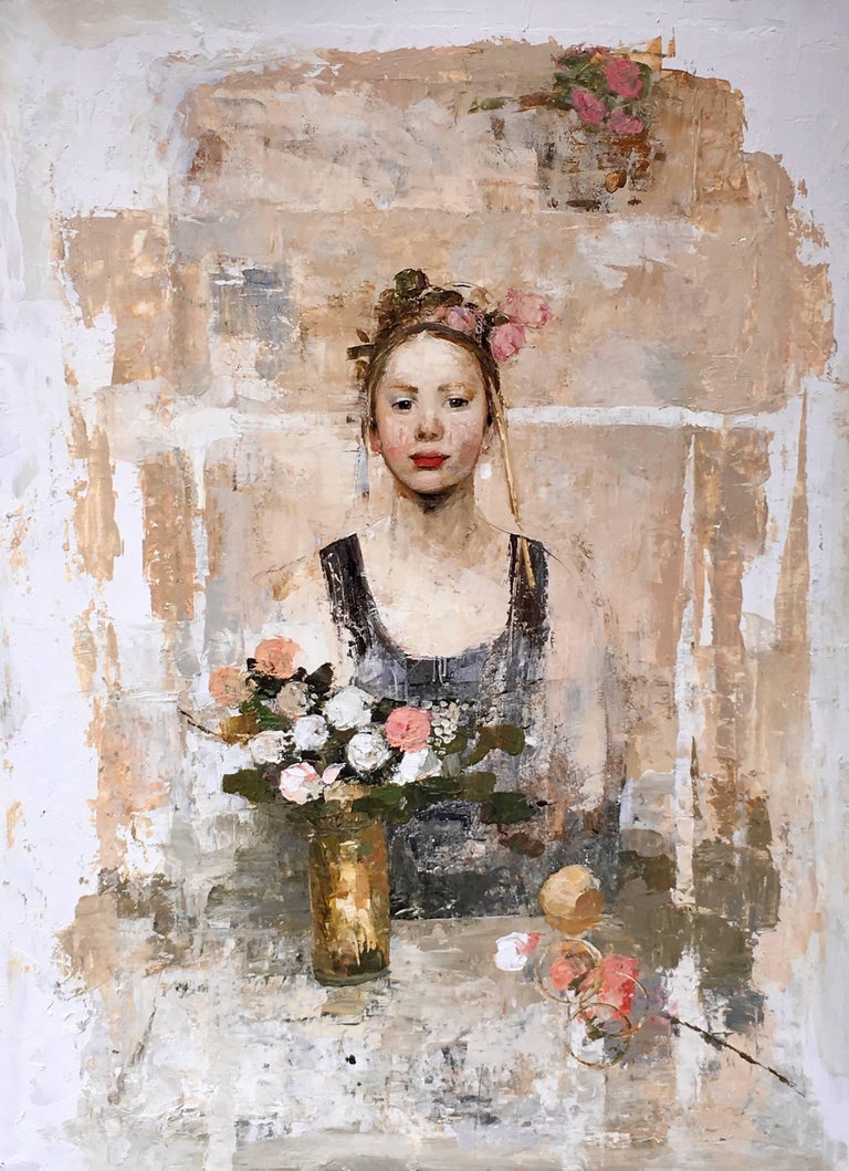 Goxwa - Fresco, monoprint, Mixed Media For Sale at 1stdibs