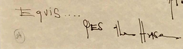 Alvin C. Hollingsworth - Equis...Yes, the Horse For Sale at 1stDibs