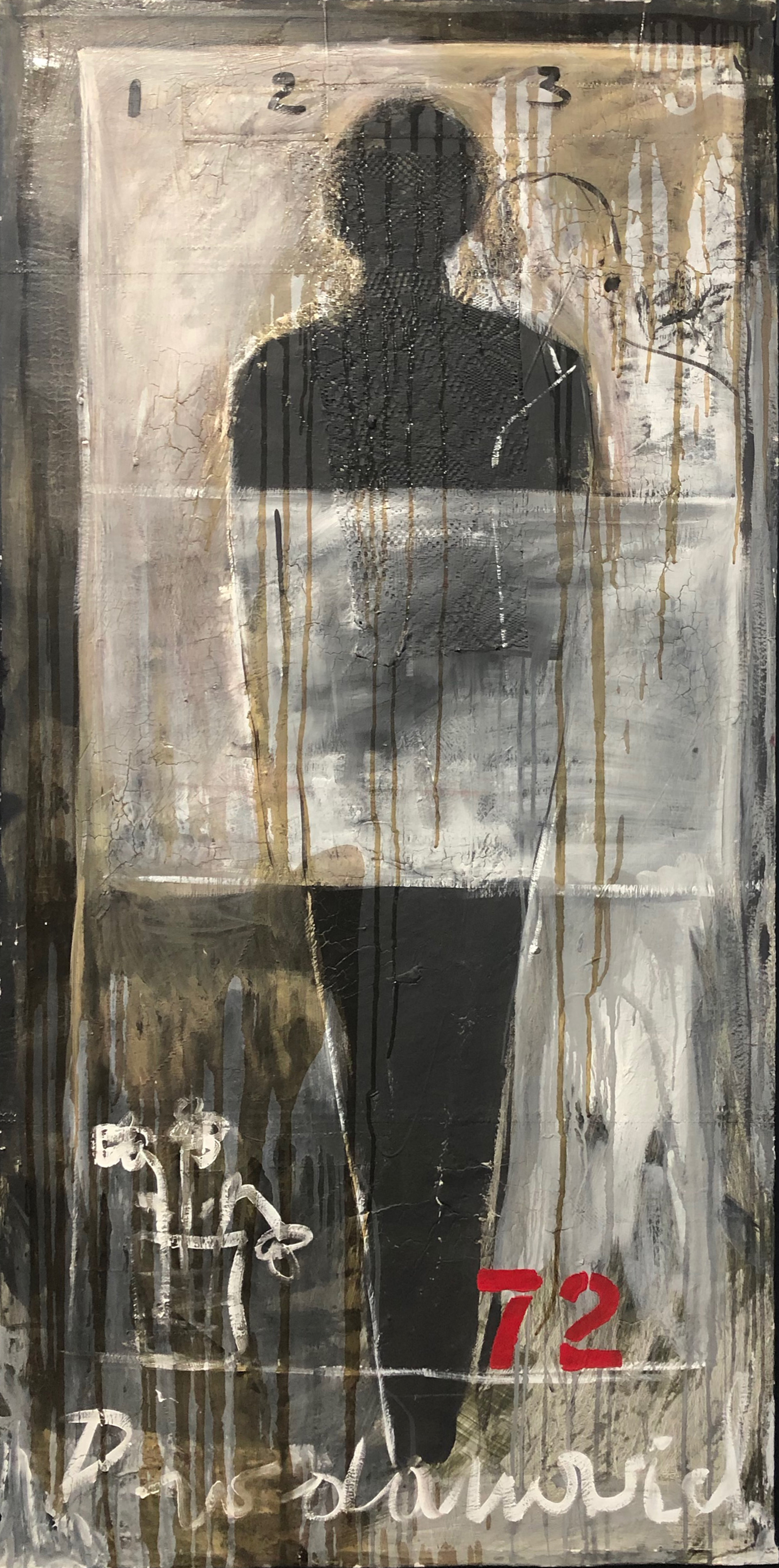 Vladimir Prodanovich - 'Dance' Large Scale Mixed Media Painting on ...