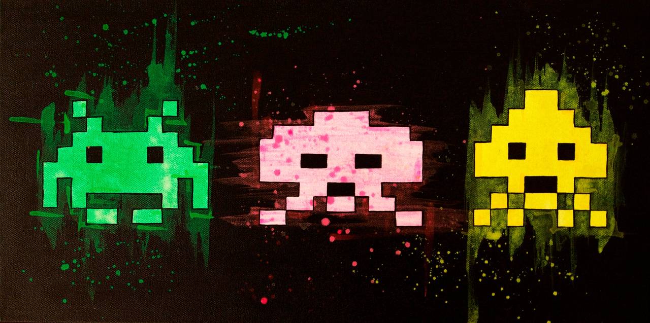 Courtney Raney - Space Invaders at 1stDibs | courtney raney