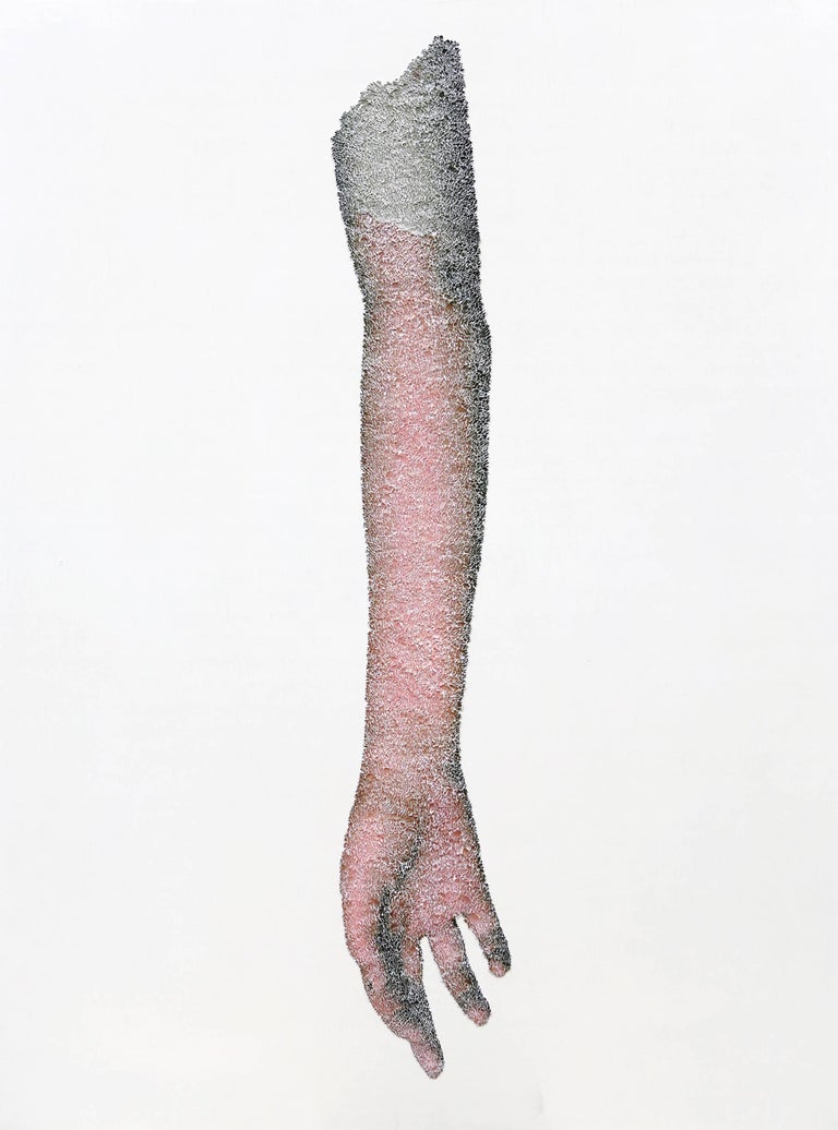 Keun Young Park - Drooping Arm- contemporary figurative arm with torn ...