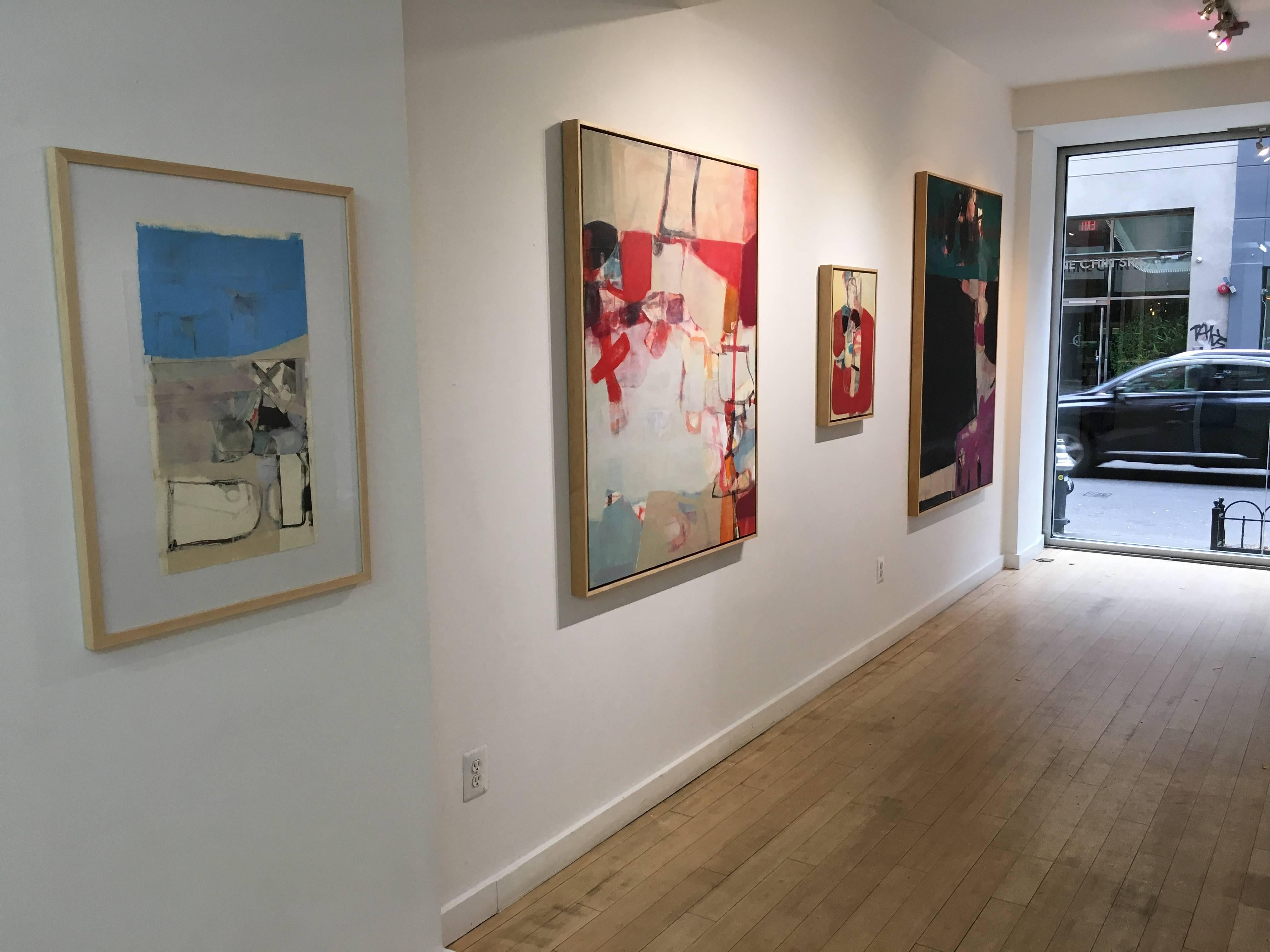 Robert Szot - The head of a shark- large green purple black abstract ...