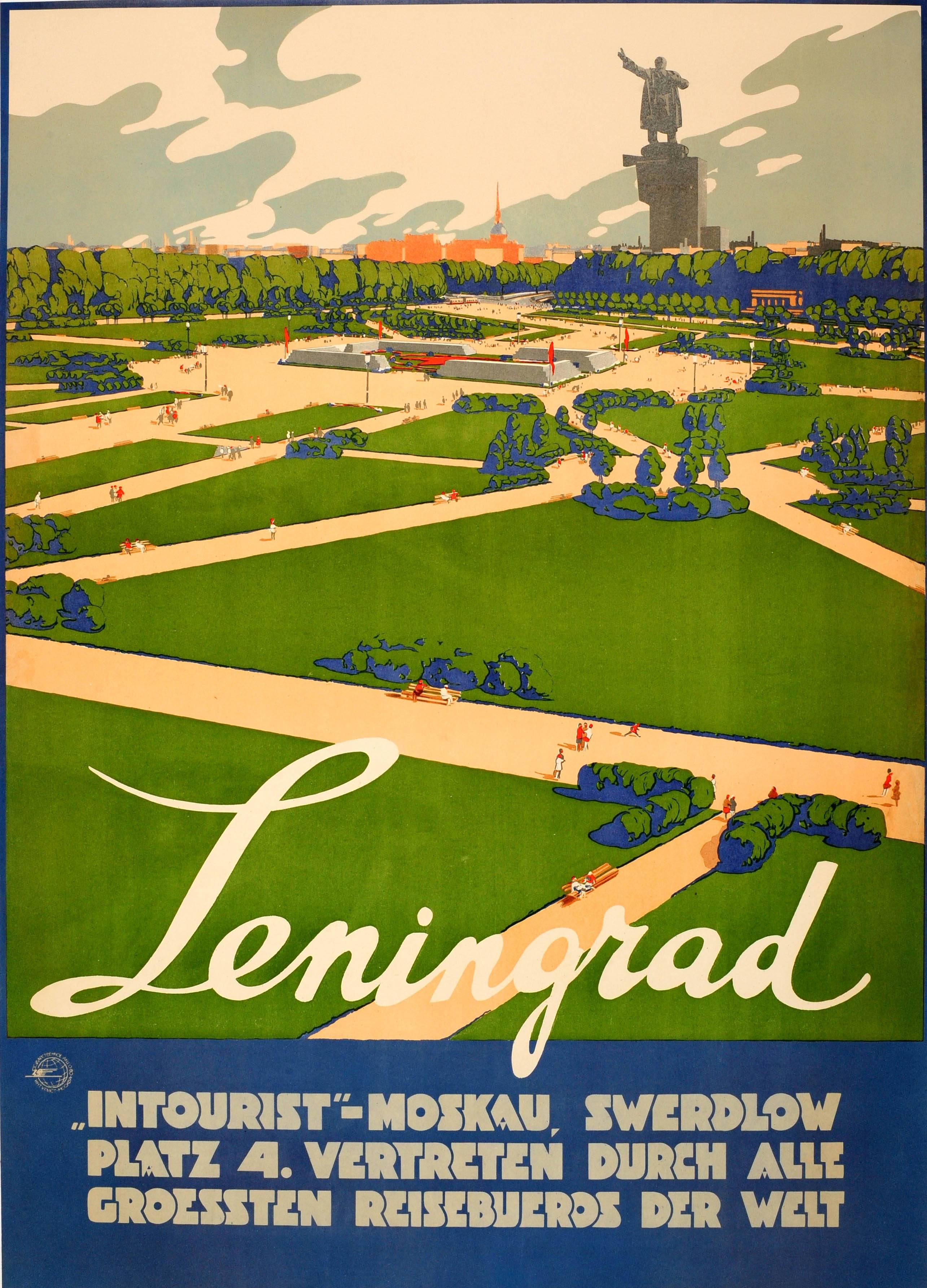 Unknown - Rare Original Soviet Intourist Travel Poster - Leningrad / St ...