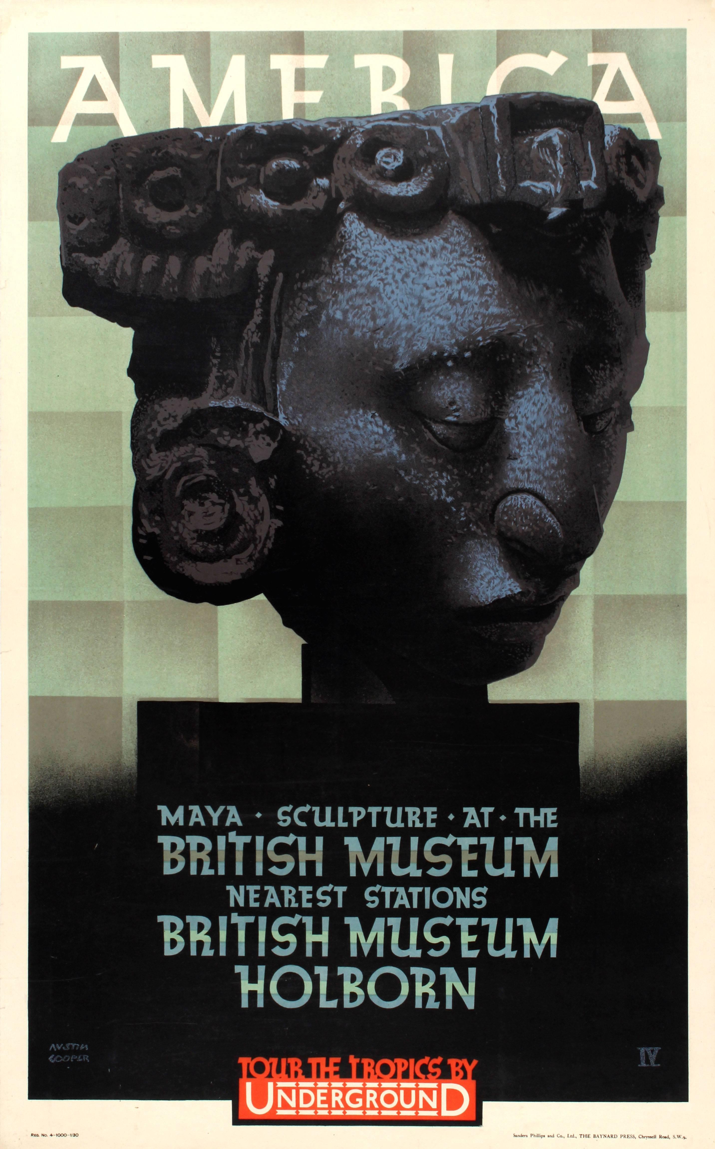 Austin Cooper - Original London Underground Poster America Maya ...