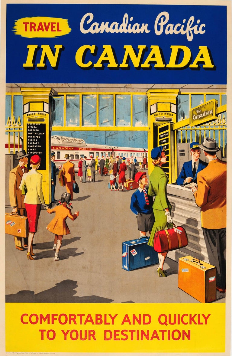 Unknown - Original Vintage Travel Advertising Poster - Travel Canadian ...